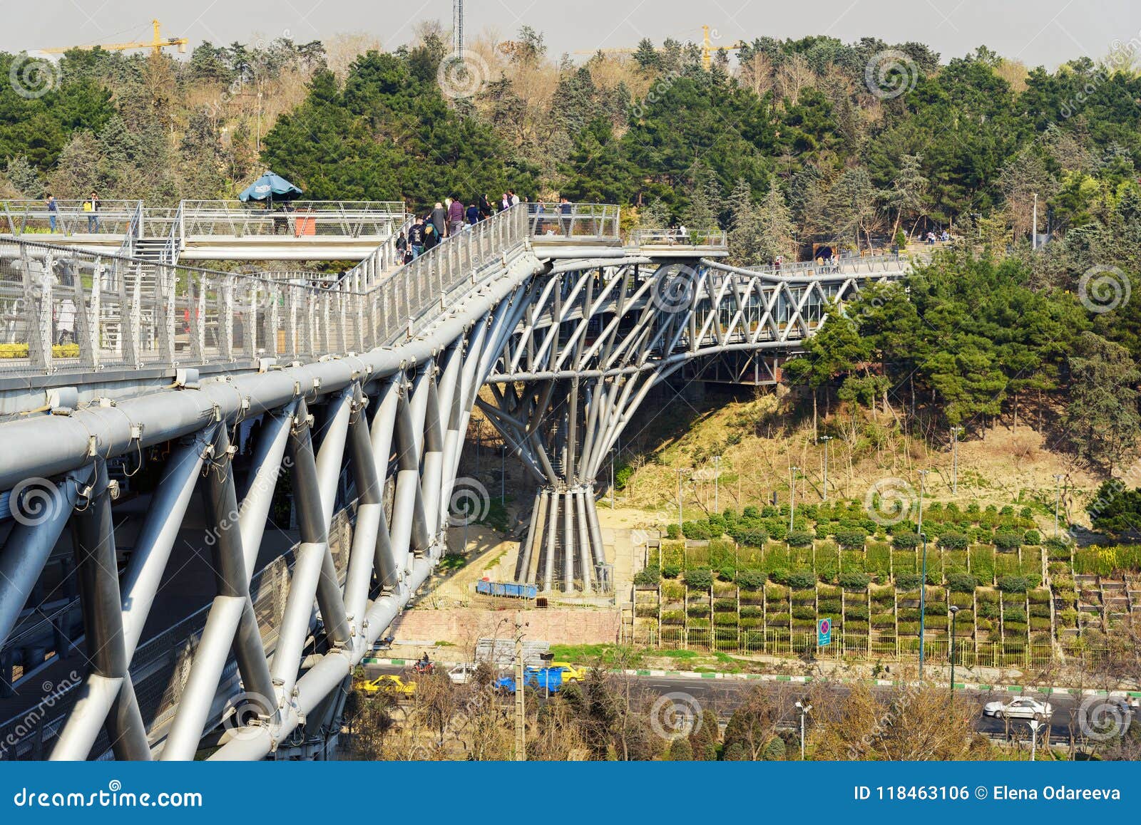 View of Tabiat Bridge in Tehran. Iran Editorial Photo - Image of ...
