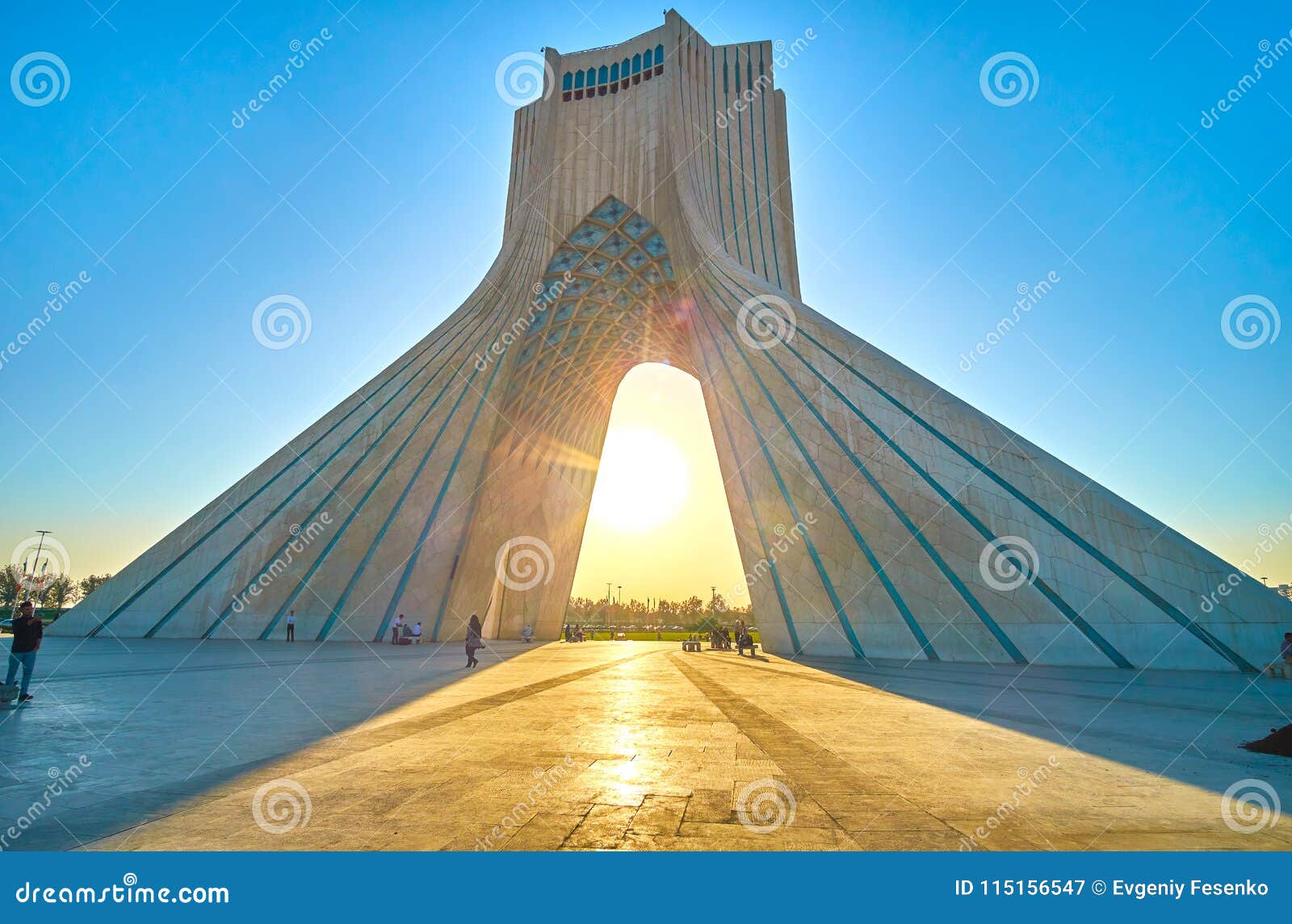 The sunset in Tehran, Iran editorial photography. Image of district ...