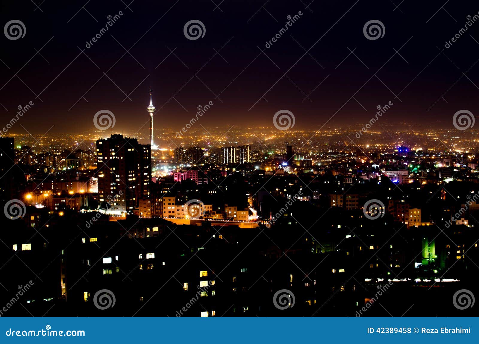 Tehran Night Royalty-Free Stock Photography | CartoonDealer.com #47702087