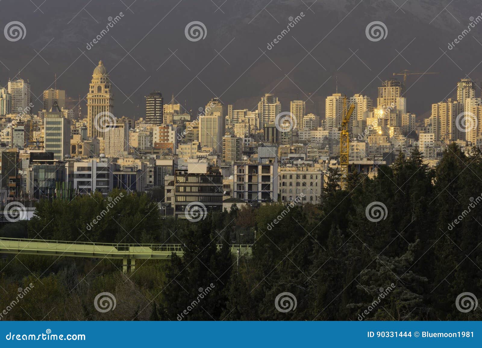 Tehran Northern Part Skyline Modern Architectural Buildings Stock Photo ...
