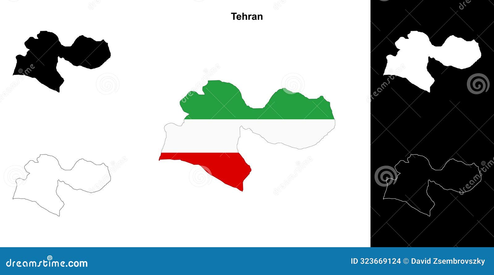 Tehran outline map stock vector. Illustration of persian - 323669124