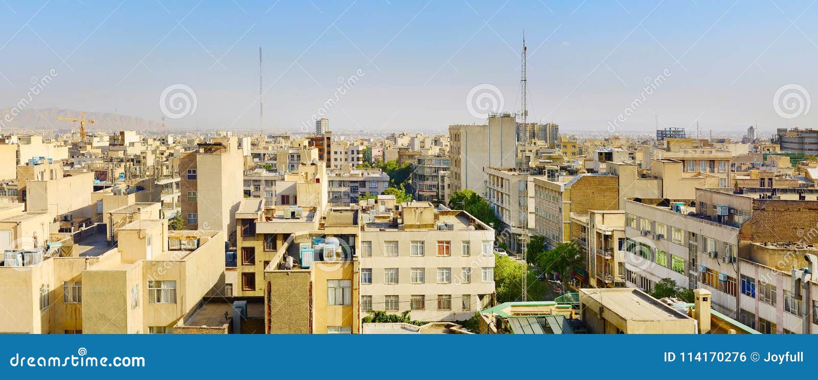 Tehran panorama, Iran stock photo. Image of overlooking - 114170276