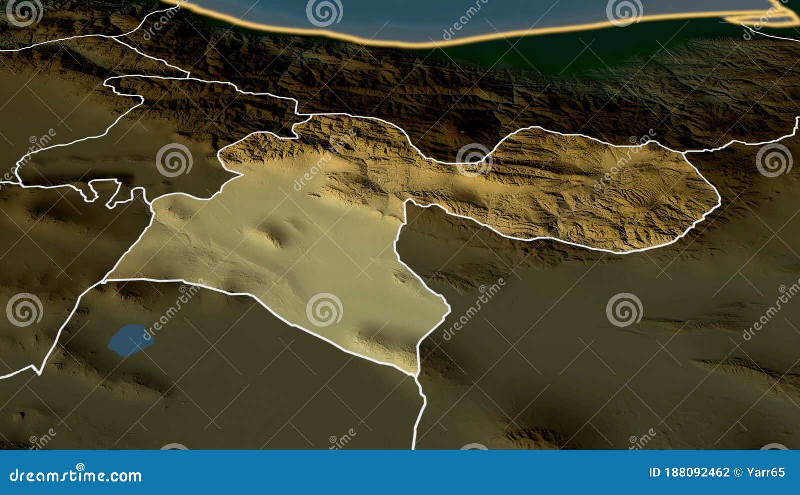 Tehran, Iran - Highlighted. Physical Stock Illustration - Illustration ...