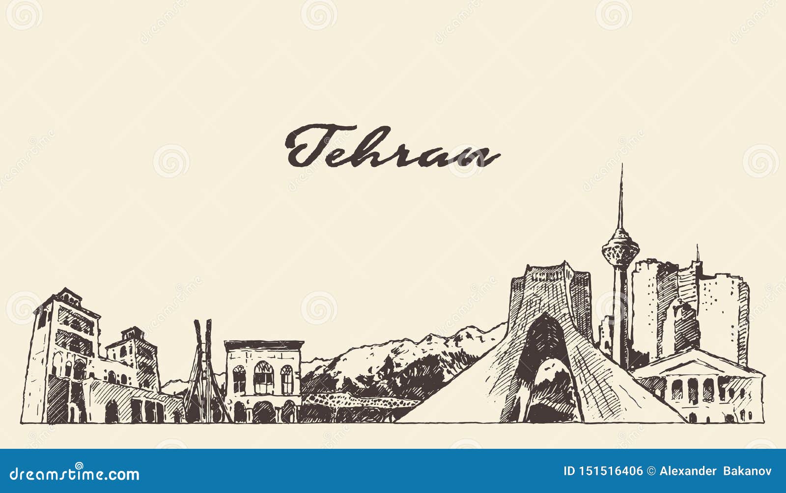 Tehran Vector Map With Dark Colors. | CartoonDealer.com #188381668