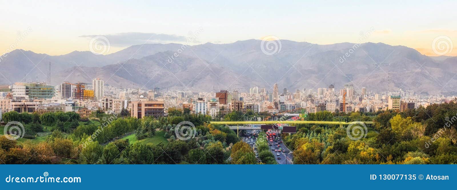 Tehran skyline stock image. Image of horizontal, people - 130077135
