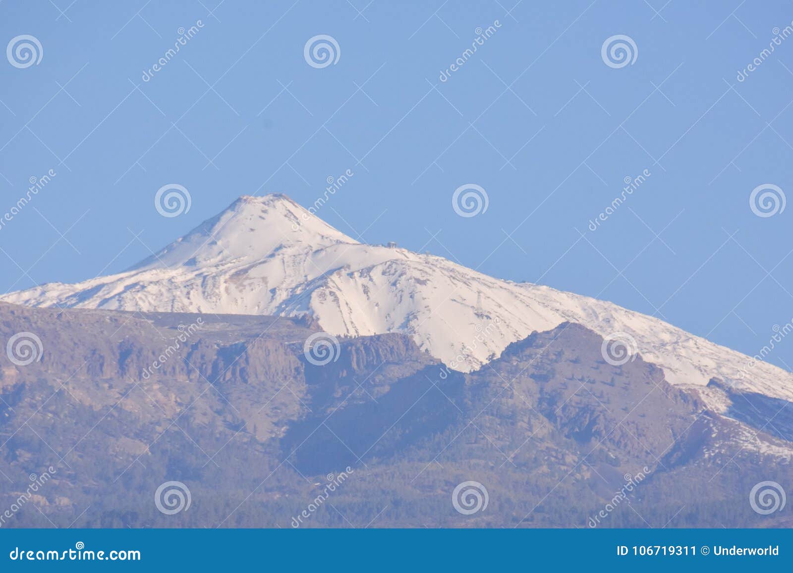 Teide nevado del montaje imagen de archivo. Imagen de canario - 106719311