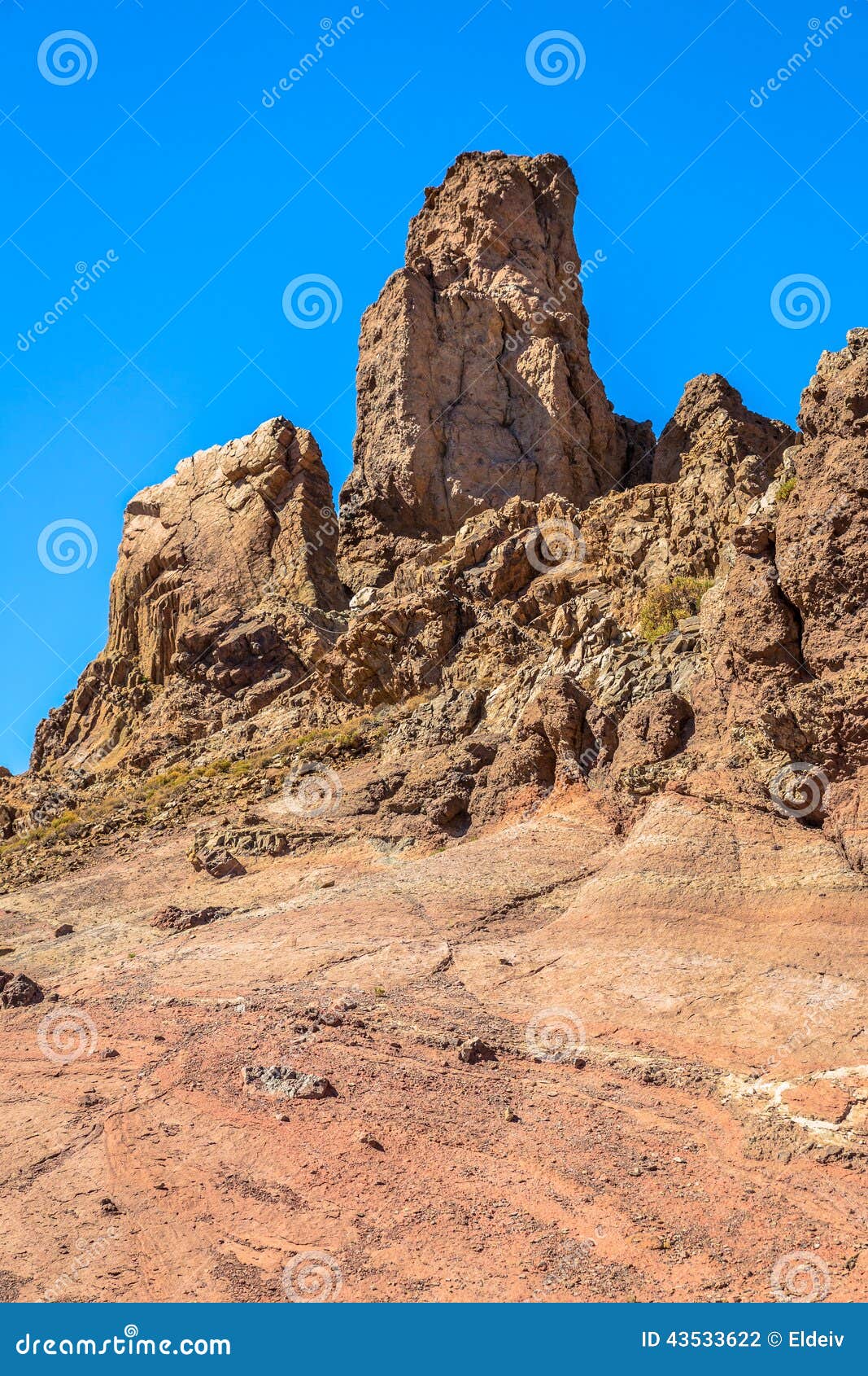 Teide Rock Formation stock photo. Image of hill, stone - 43533622