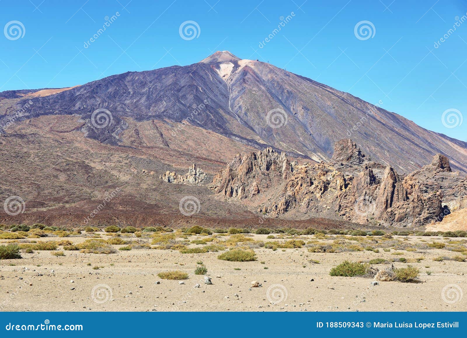Teide Volcano, the Highest Peak in Spain, Tenerife Island, Spain Stock ...