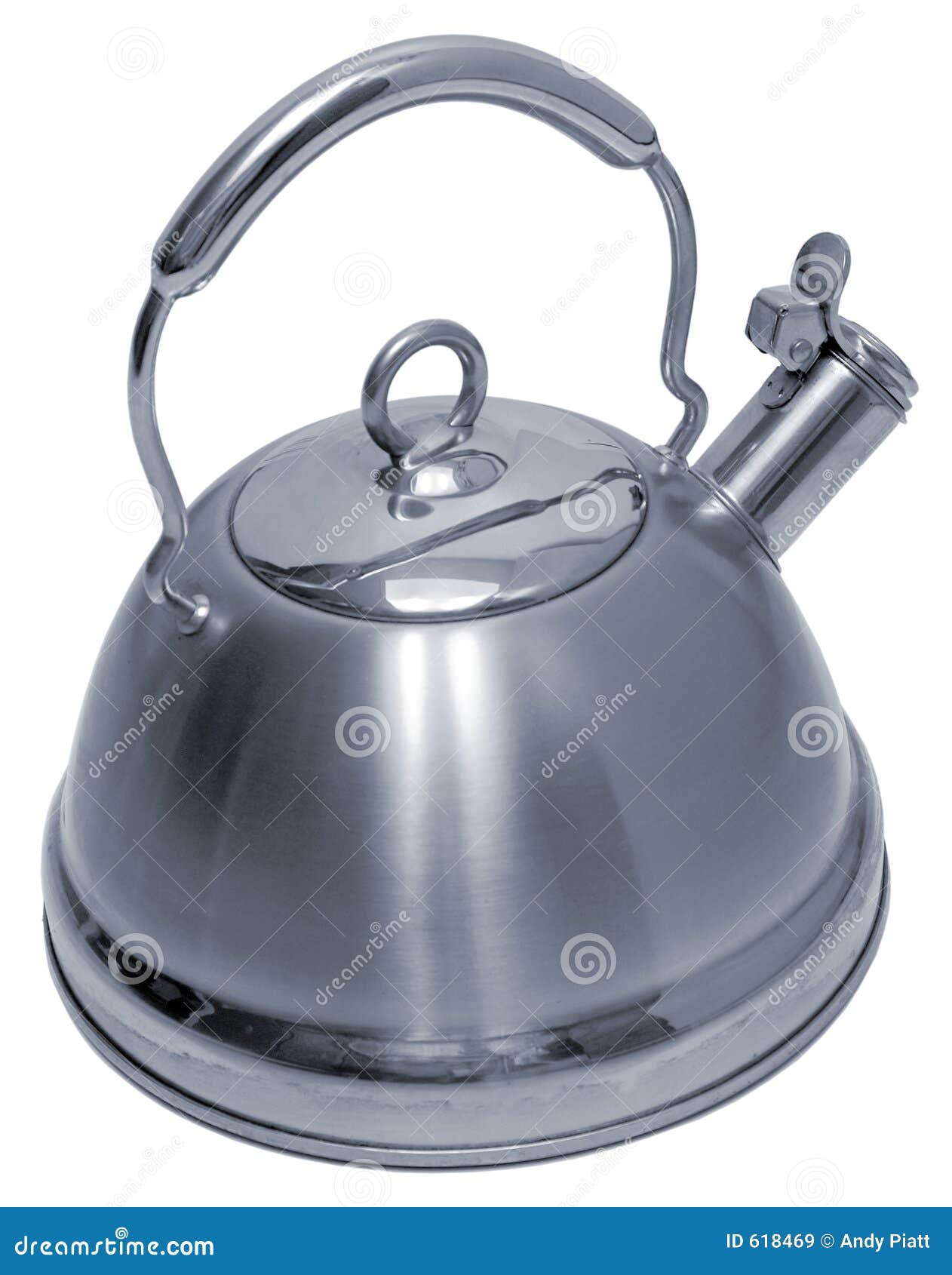 Teiera Dell'acciaio Inossidabile - Isolata Immagine Stock - Immagine di ...