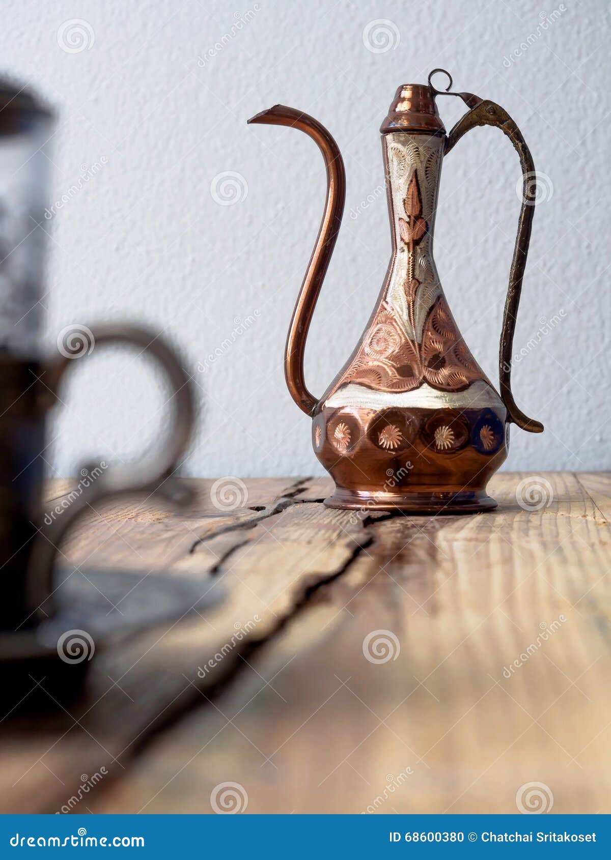 Teiera Turca Con La Decorazione Araba Fotografia Stock - Immagine di ...