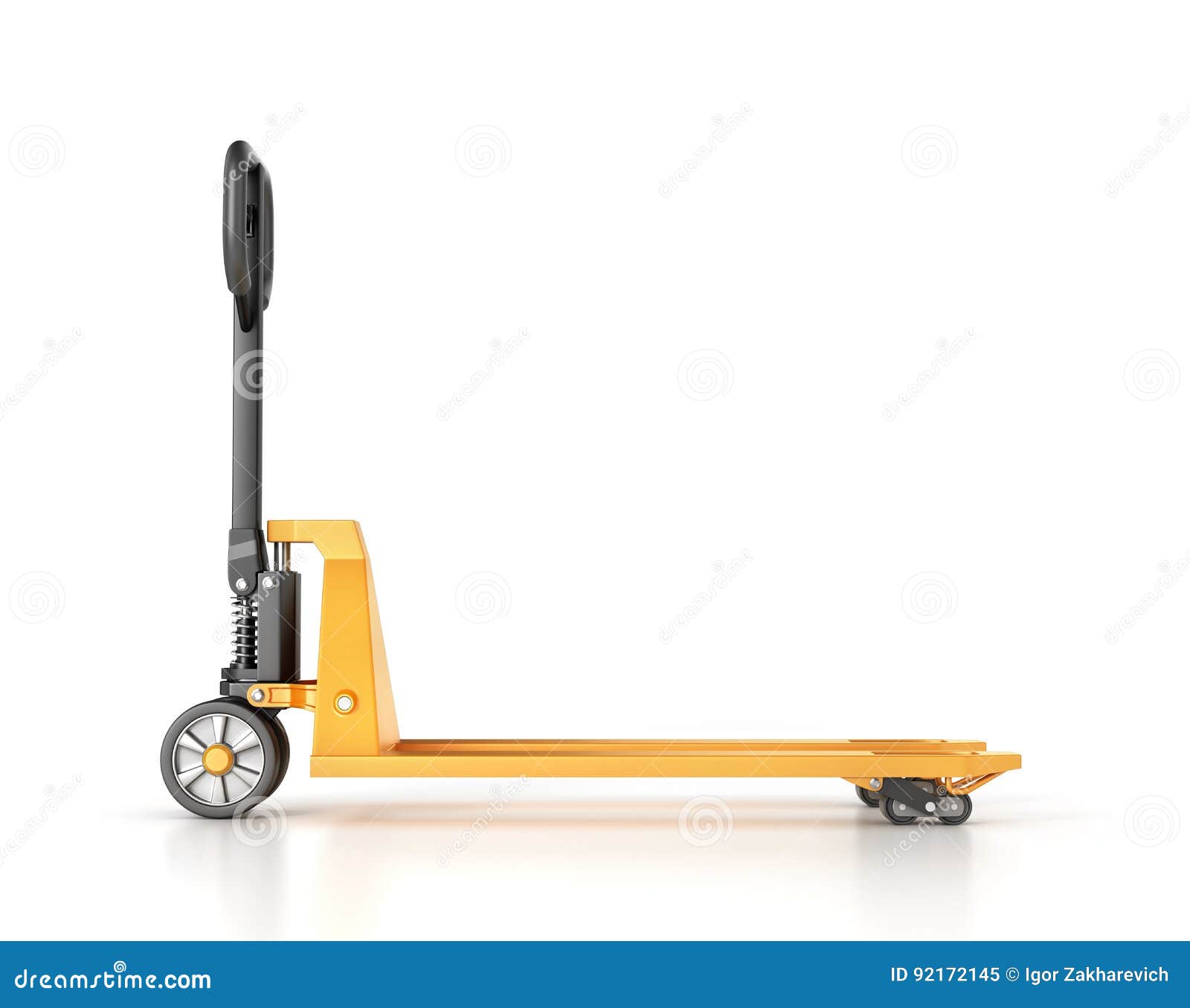 Teil Lagerserie Manueller Gabelstapler Stock Abbildung - Illustration ...