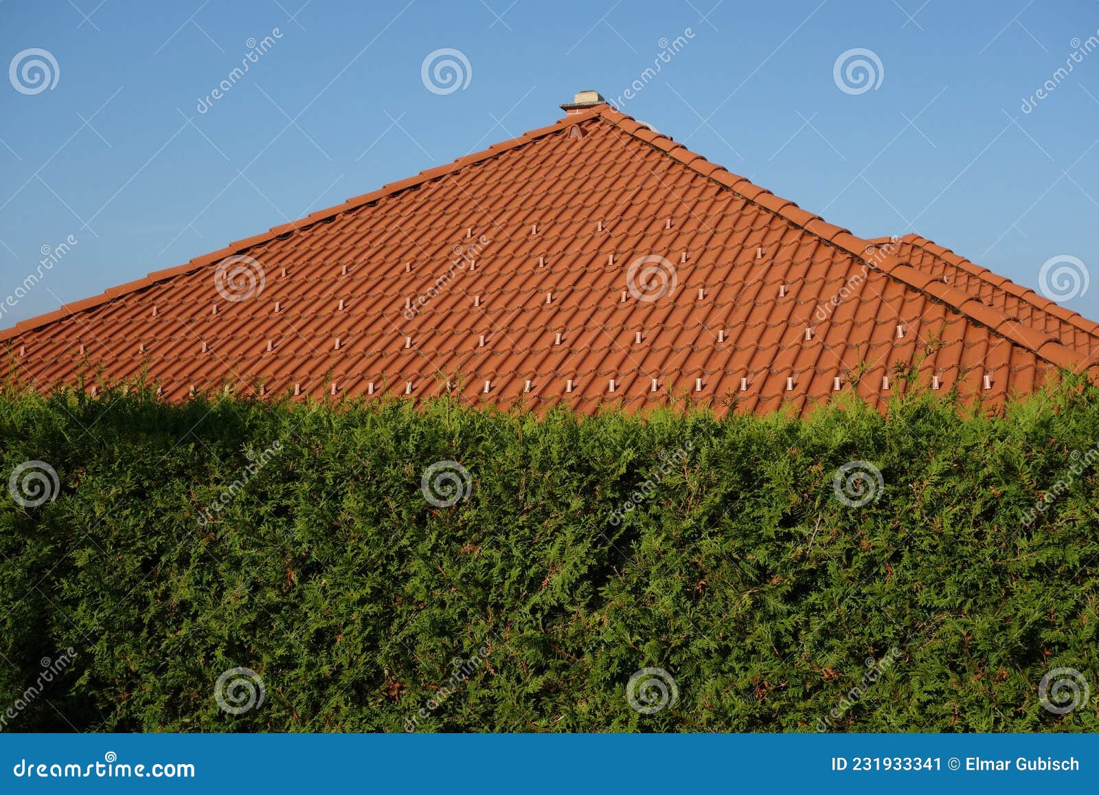 Tejados De Ladrillo De Un Techo Imagen de archivo - Imagen de lugar ...