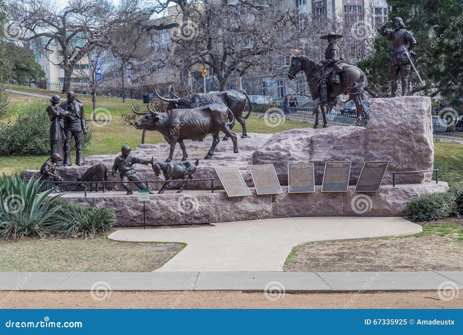 Tejano Monument at Texas State Capitol Grounds in Austin, TX Editorial ...