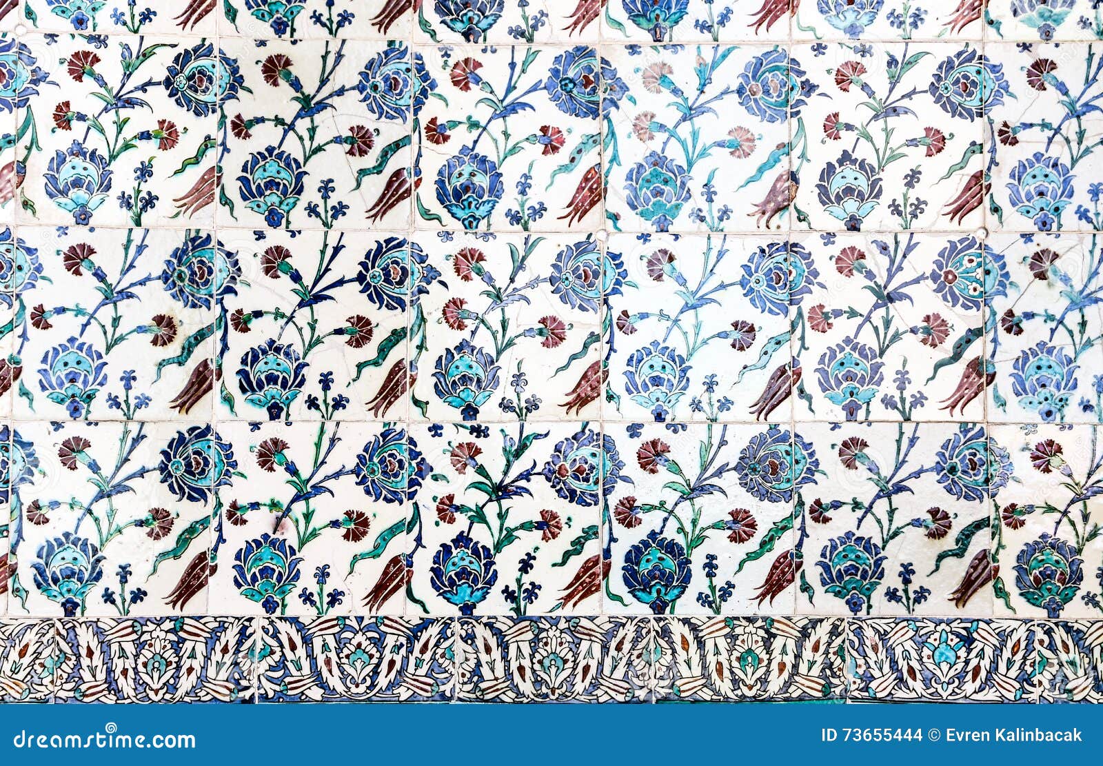Tejas Azules En El Palacio De Topkapi, Estambul Foto de archivo ...