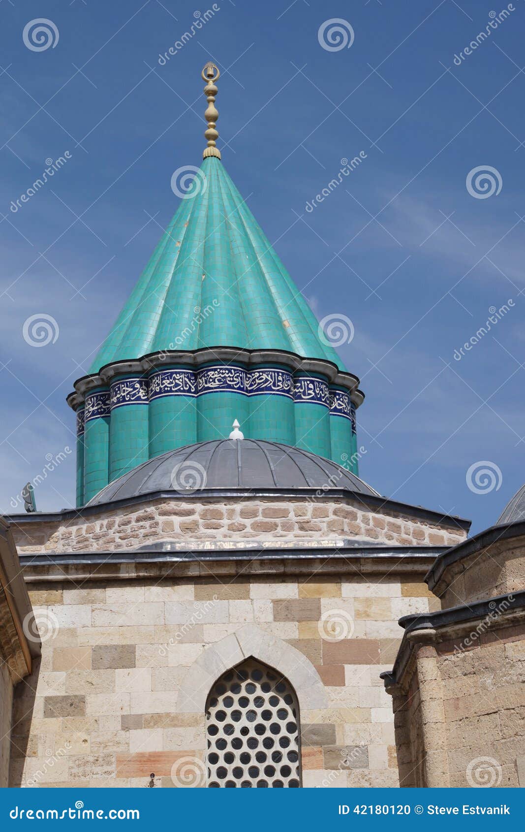 Tejas De La Turquesa De La Capilla De Mevlana Foto de archivo - Imagen ...