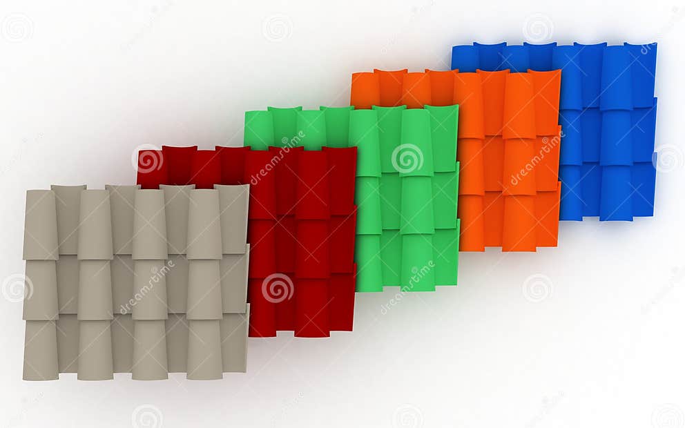 Tejas de techumbre stock de ilustración. Ilustración de moderno - 66474142