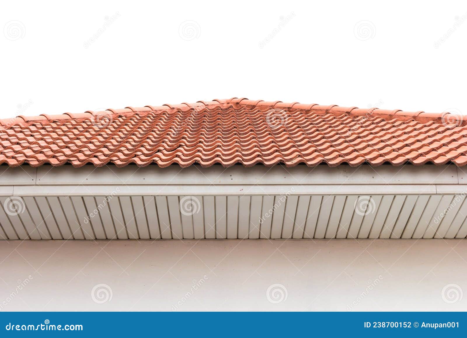 Tejas Rojas De Techo Sobre Fondo Blanco Foto de archivo - Imagen de ...