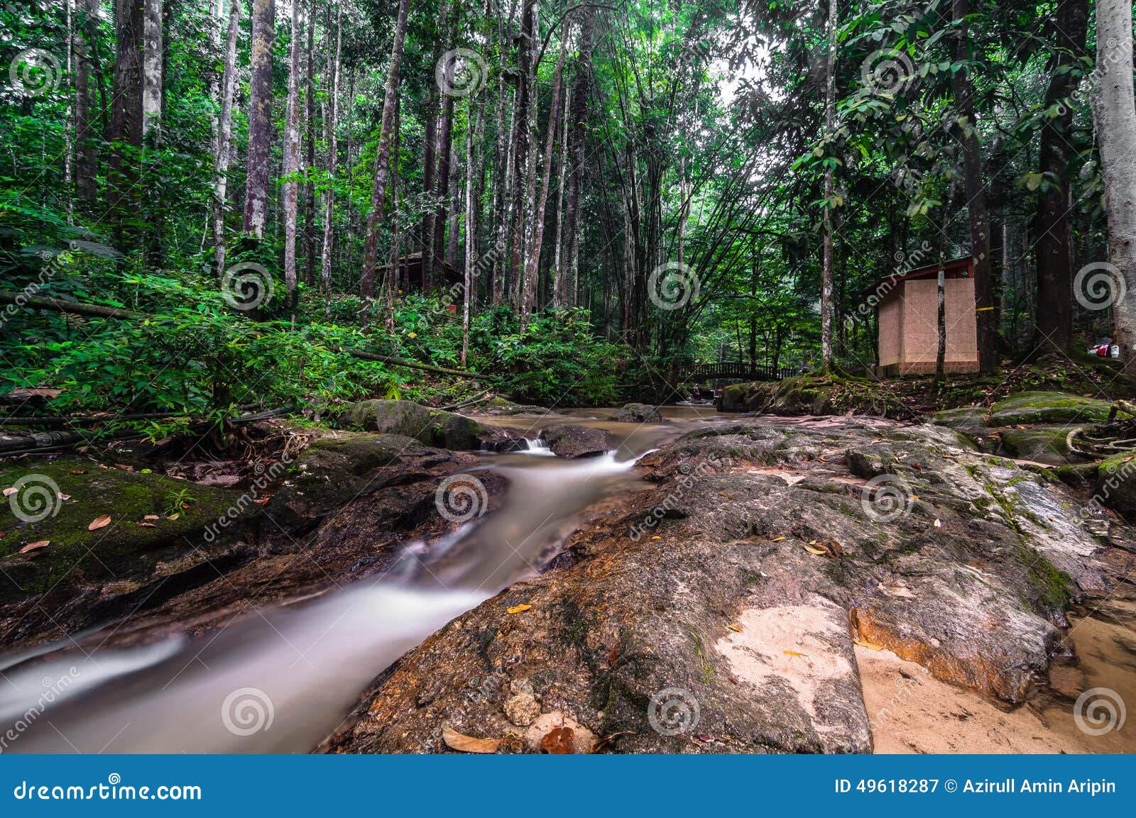 Tekala Waterfall and Riverside Stock Image - Image of riverside, clean ...