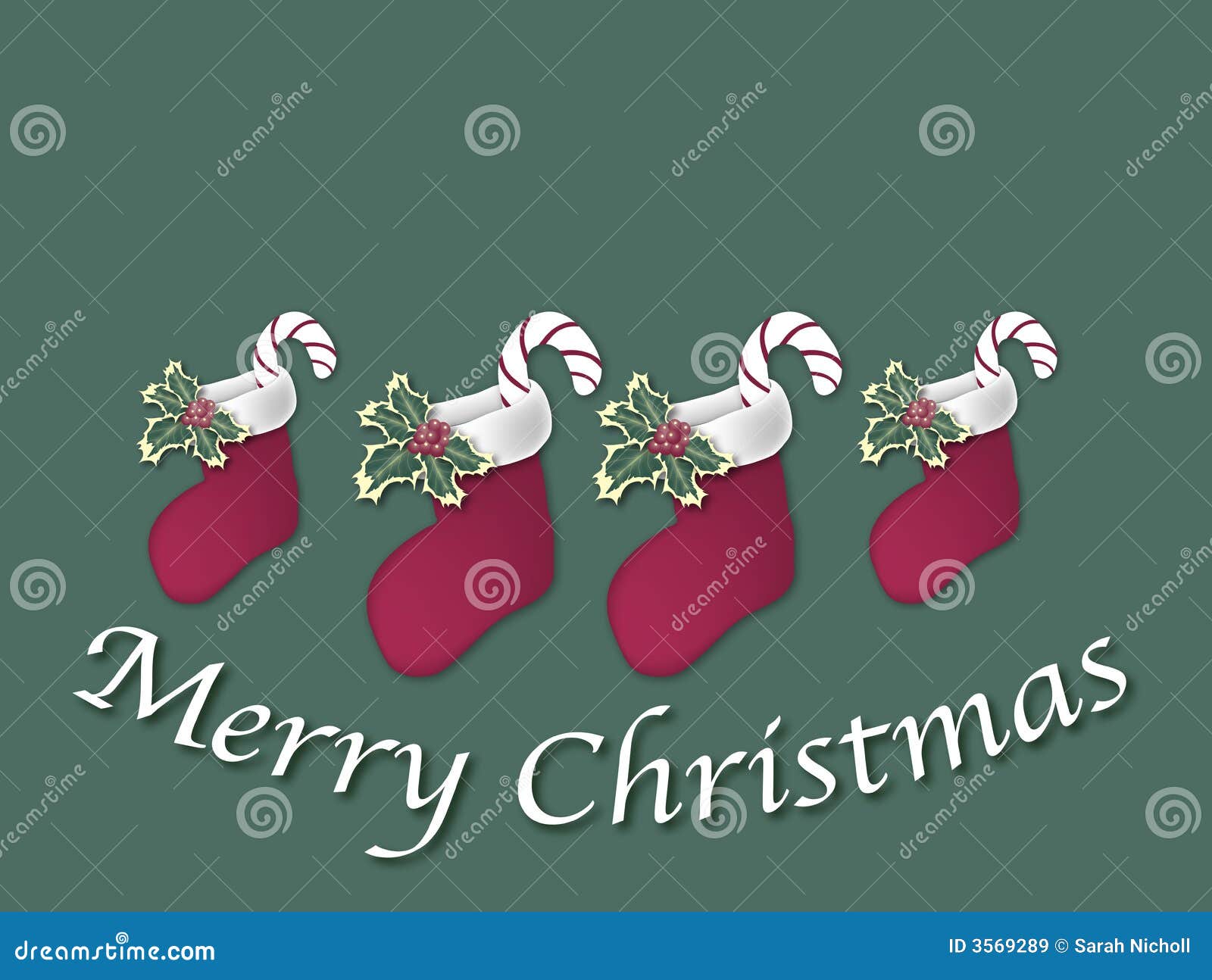 Teken 2 Van De Kous Van Kerstmis Stock Illustratie - Illustration of ...