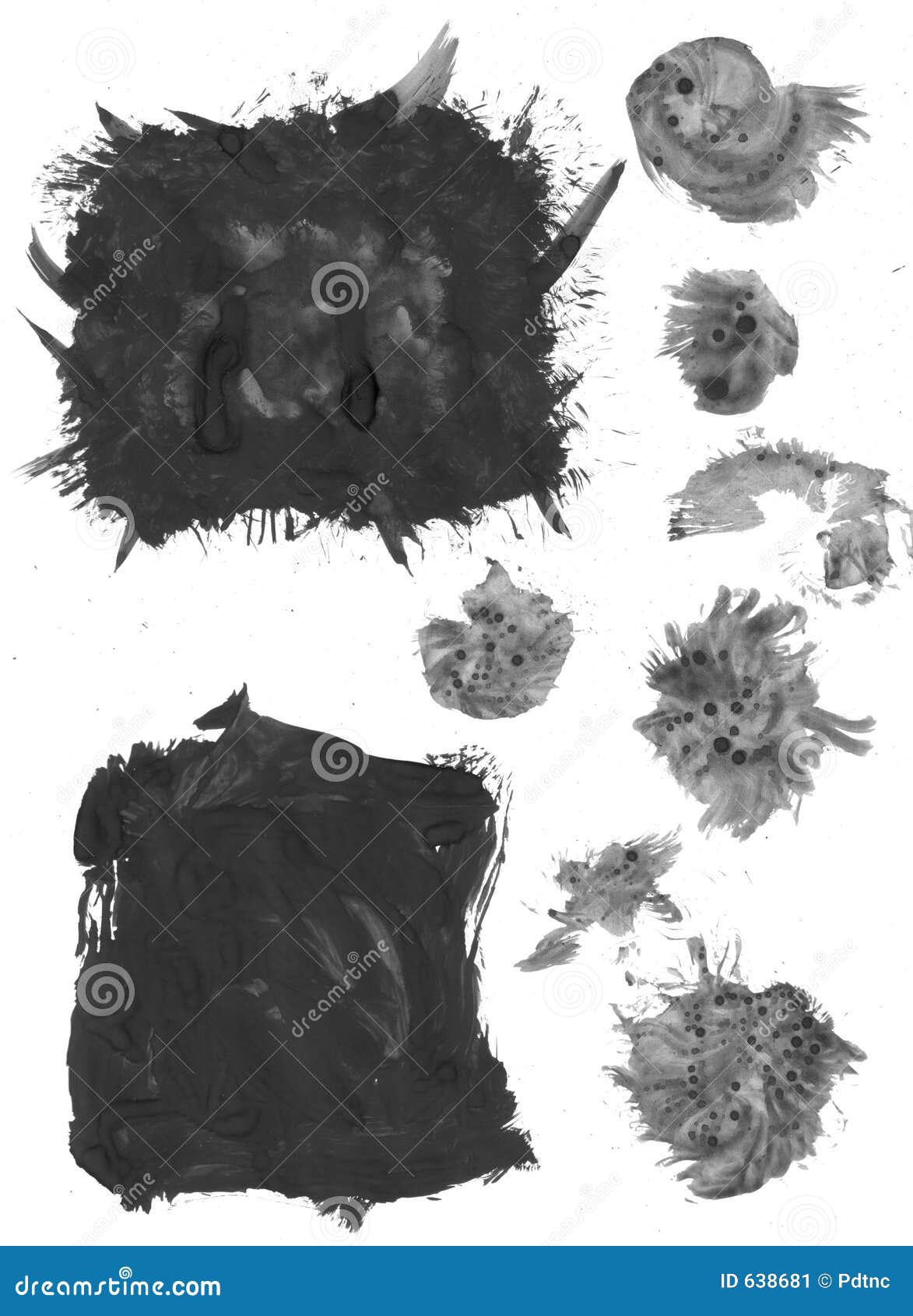 Teken-Maakt Van De Borstel Van De Verf Stock Illustratie - Illustration ...