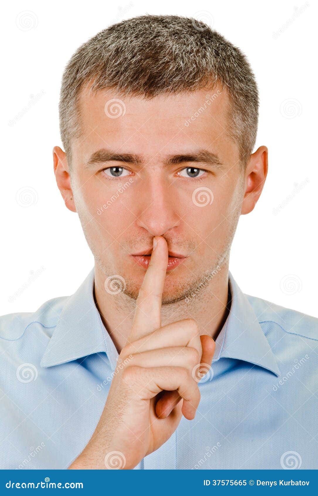 Teken van stilte stock afbeelding. Image of volwassen - 37575665