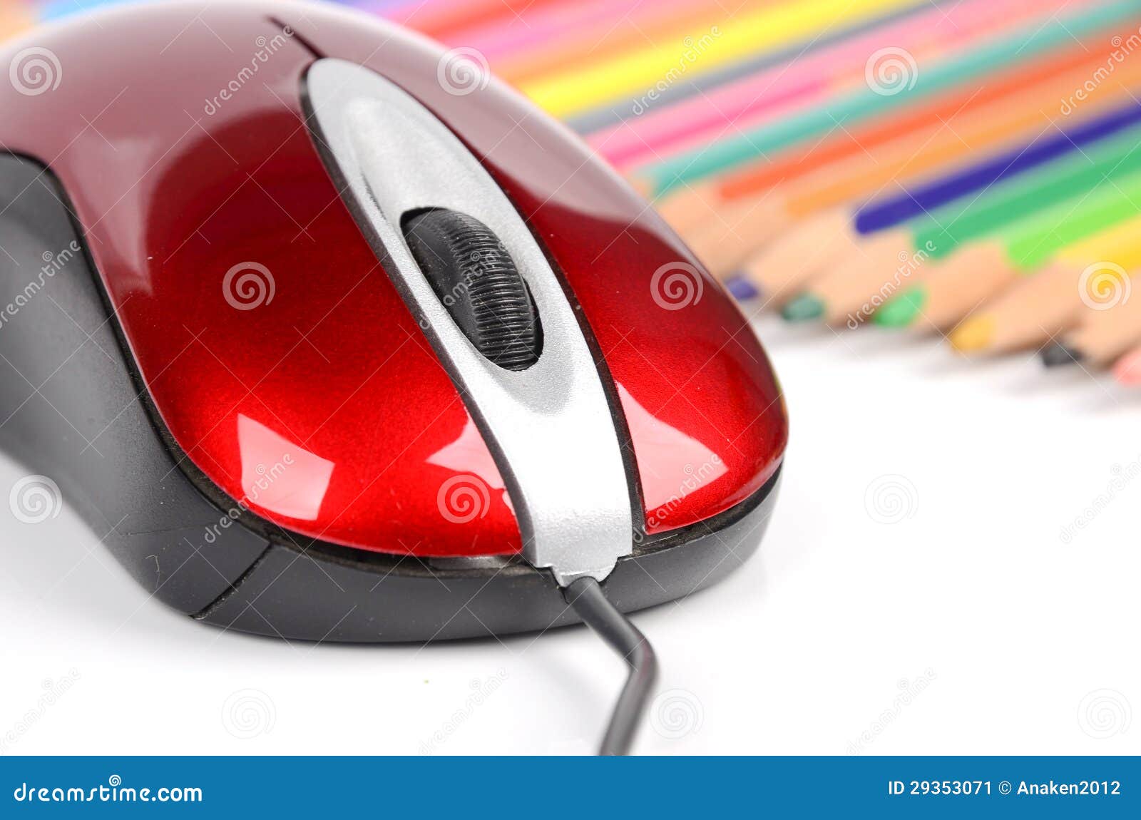 Tekening stock afbeelding. Image of muis, computer, voorwerp - 29353071