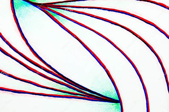 Tekening Van Gebogen Lijnen Stock Illustratie - Illustration of ...