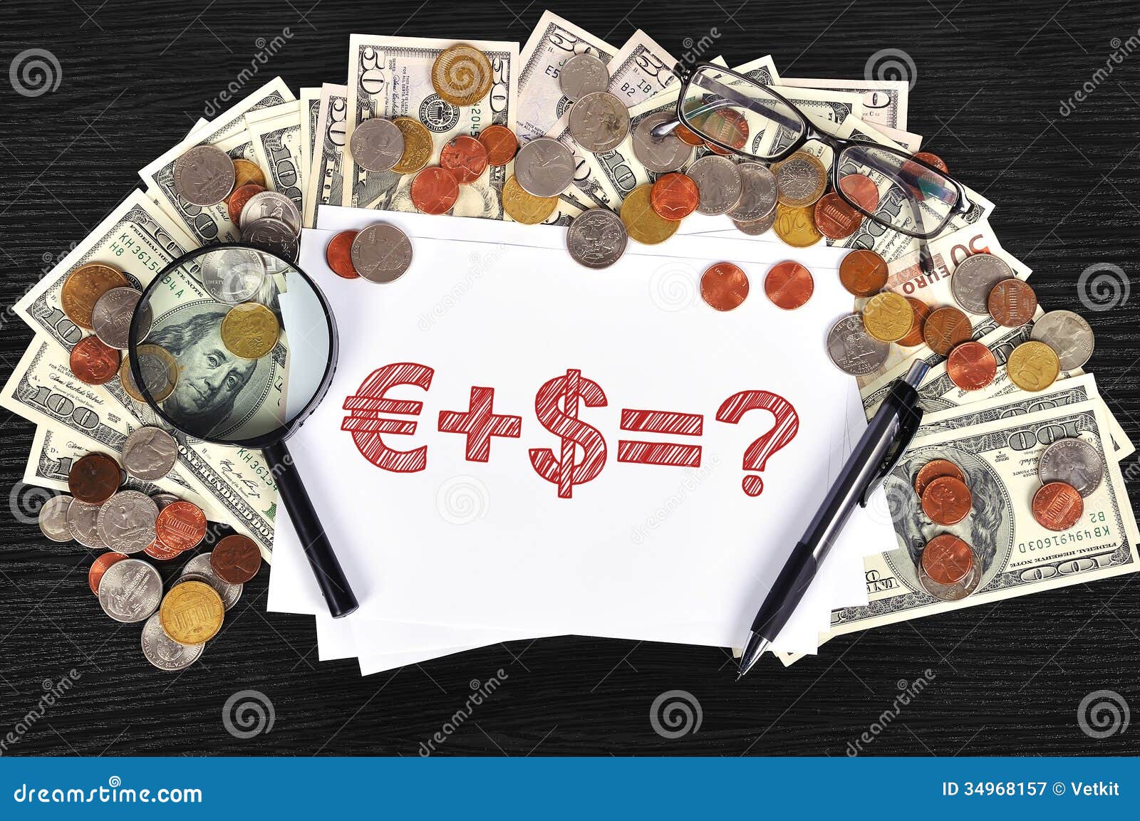 Tekenings bedrijfsformule stock afbeelding. Image of document - 34968157