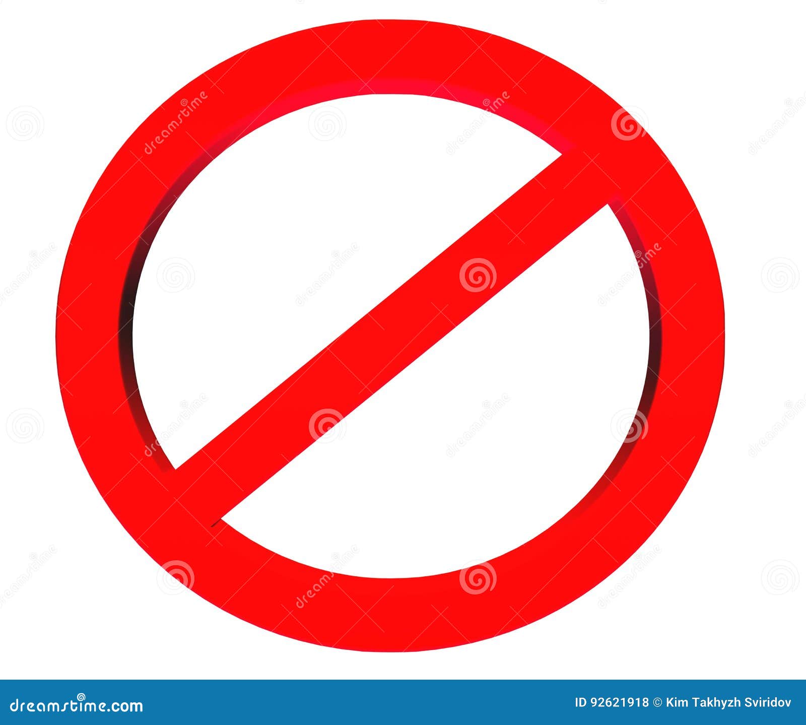 Tekens Van Verbodssymbolen Op Witte Achtergrond Stock Illustratie ...