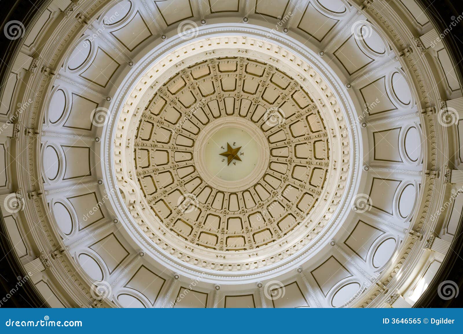 Teksas Stan Capitol kopuła obraz stock. Obraz złożonej z biały - 3646565