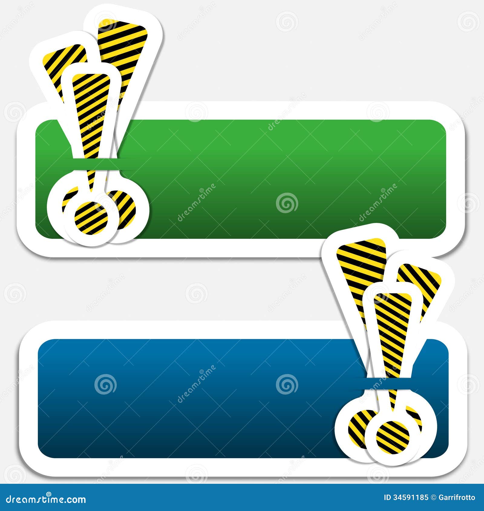 Tekstkaders Met Uitroepteken Vector Illustratie - Illustration of kleur ...