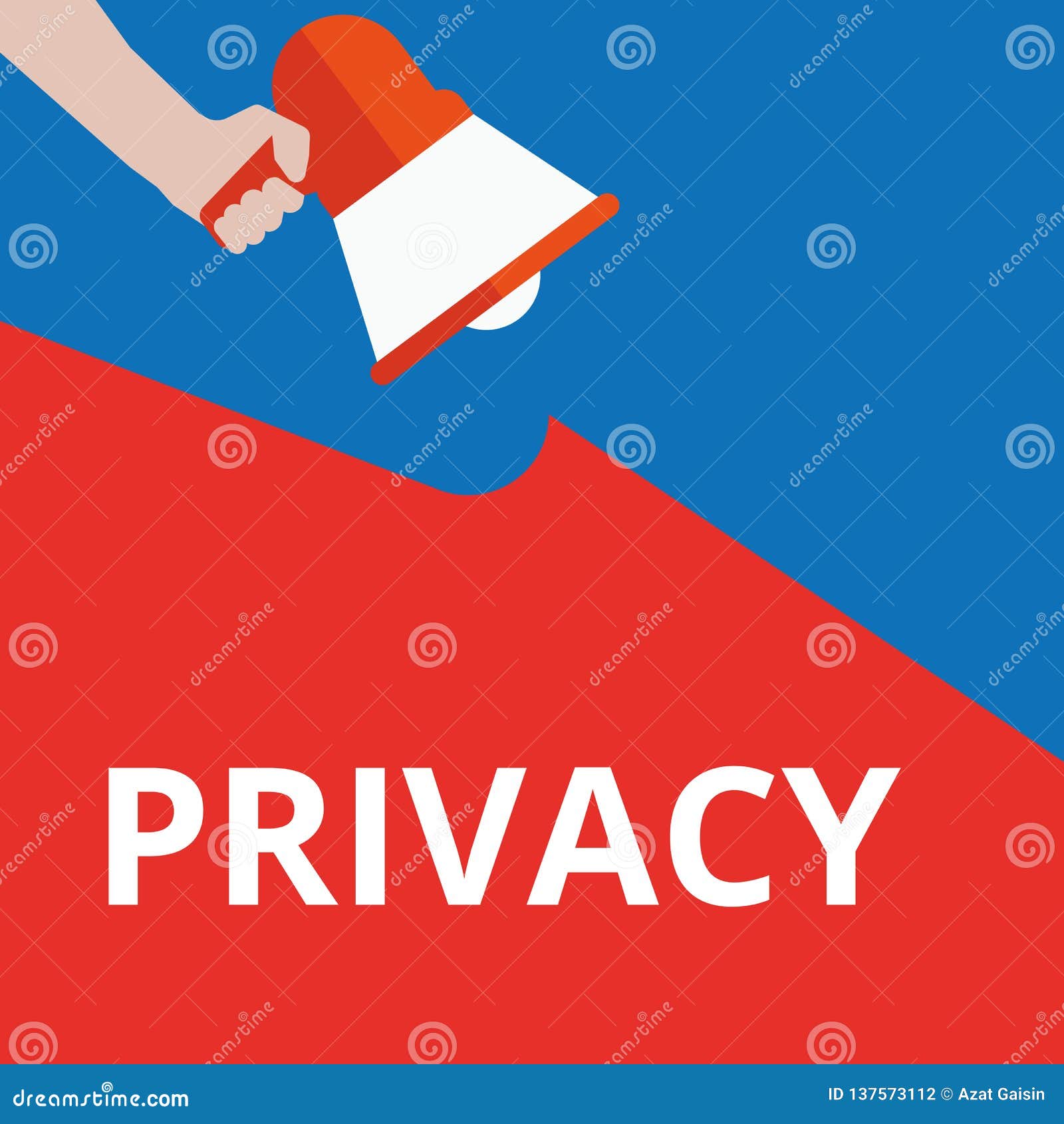 Tekstteken Die Privacy Tonen Stock Illustratie - Illustration of ...