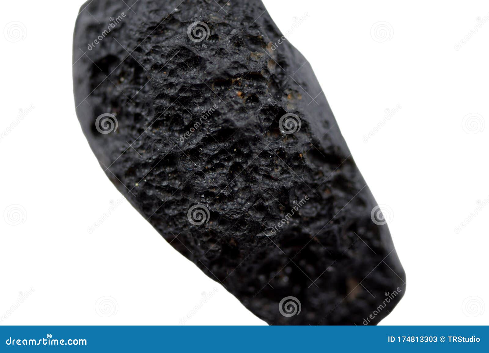 Tektite Closeup stock image. Image of macro, glass, specimen - 174813303