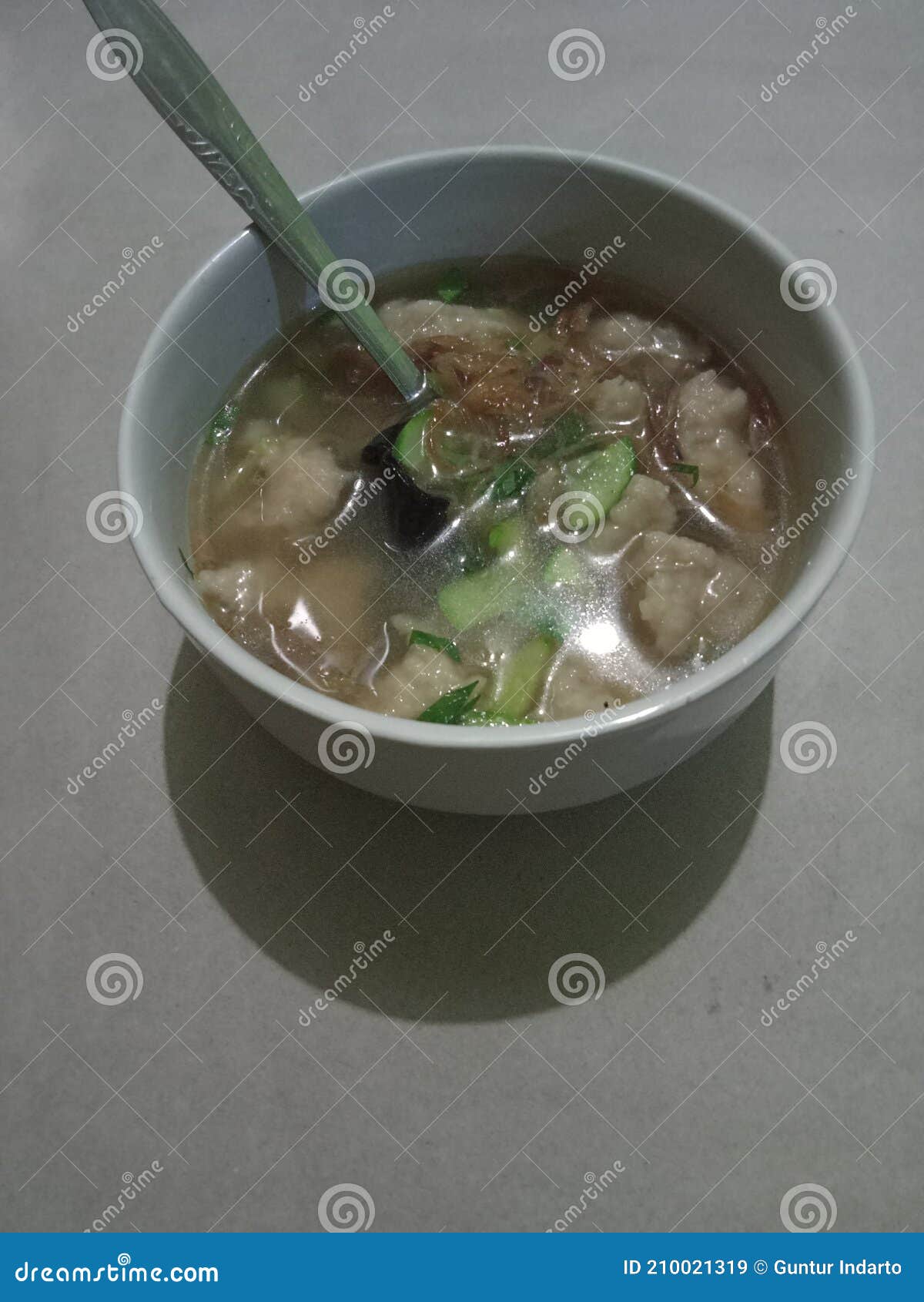 Tekwan typical Palembang stock image. Image of sago - 210021319