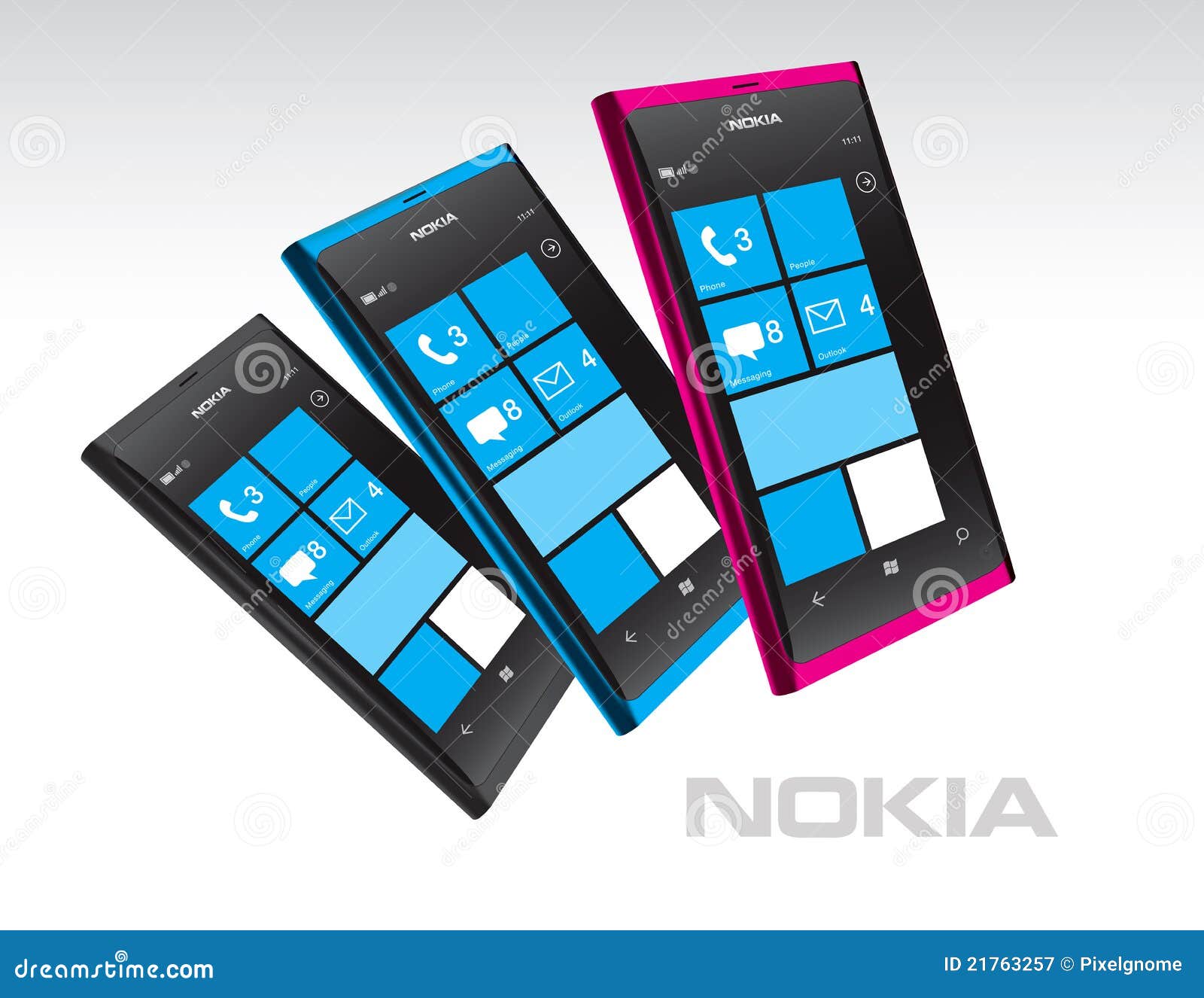 Teléfonos De Nokia Lumia Windows En Color Fotografía editorial ...