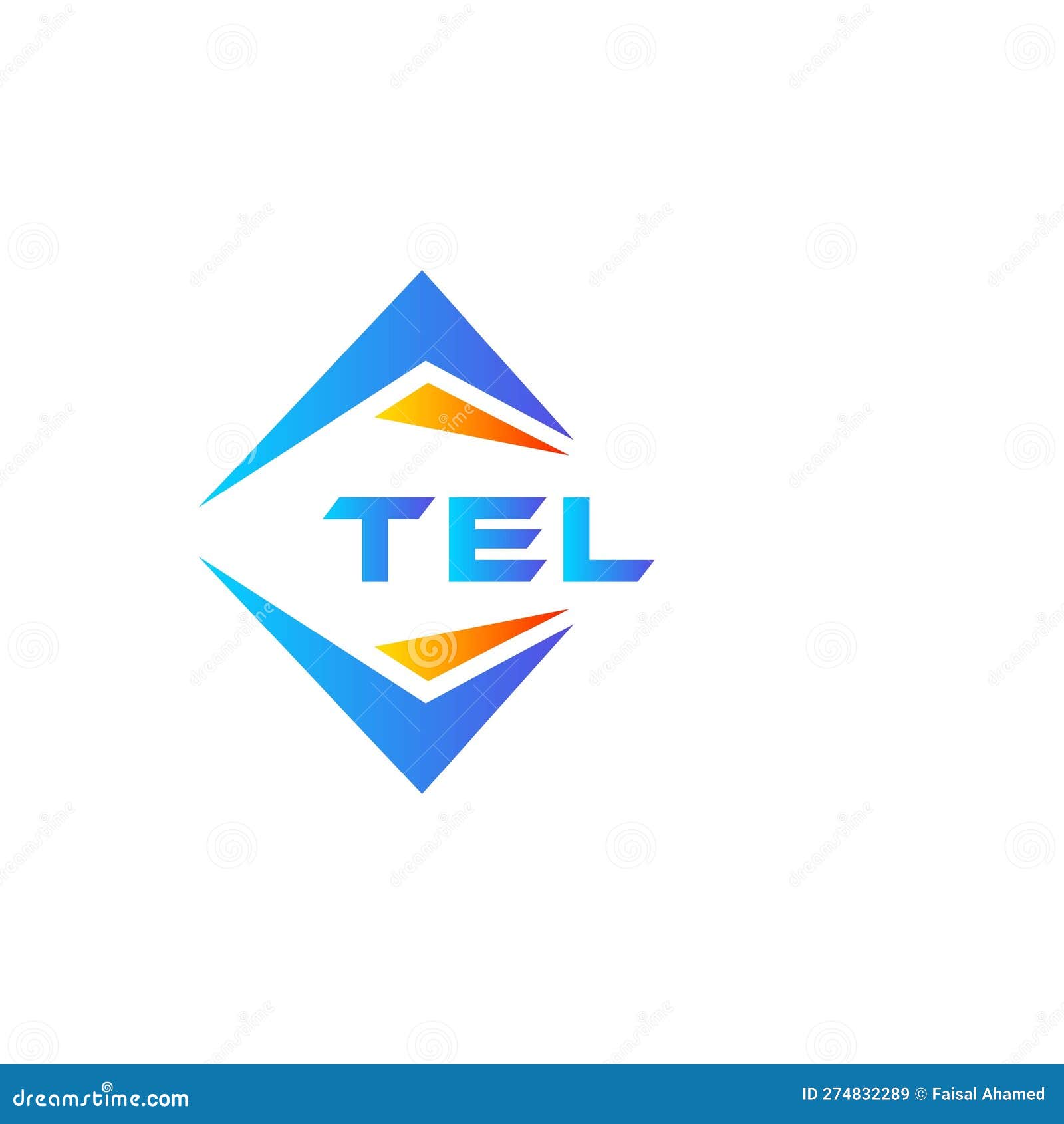 TEL Abstract Technology Logo Design on White Background. TEL Creative ...
