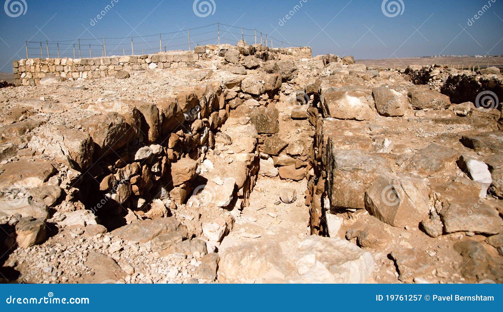 Tel arad national park stock image. Image of israel, ruins - 19761257