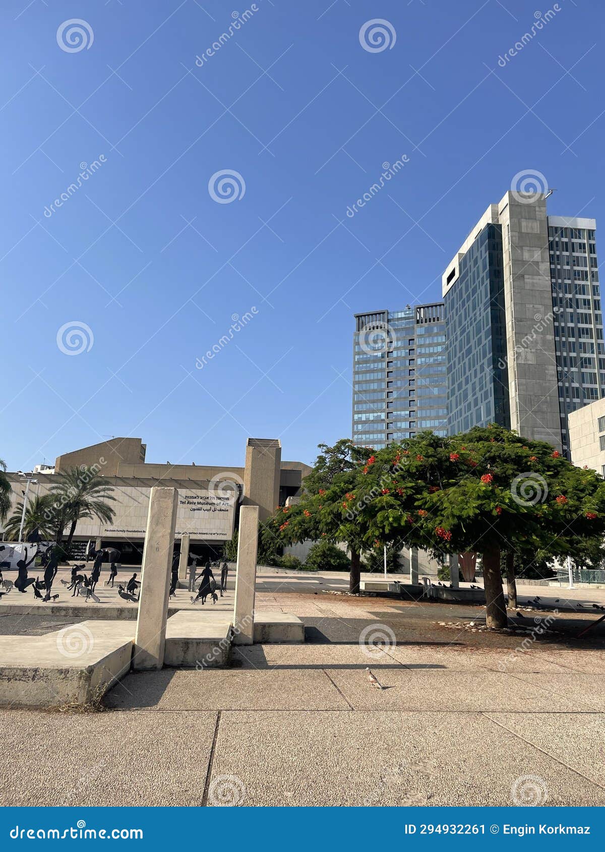View from the Museum Square in Tel Aviv, Israel Editorial Photo - Image ...