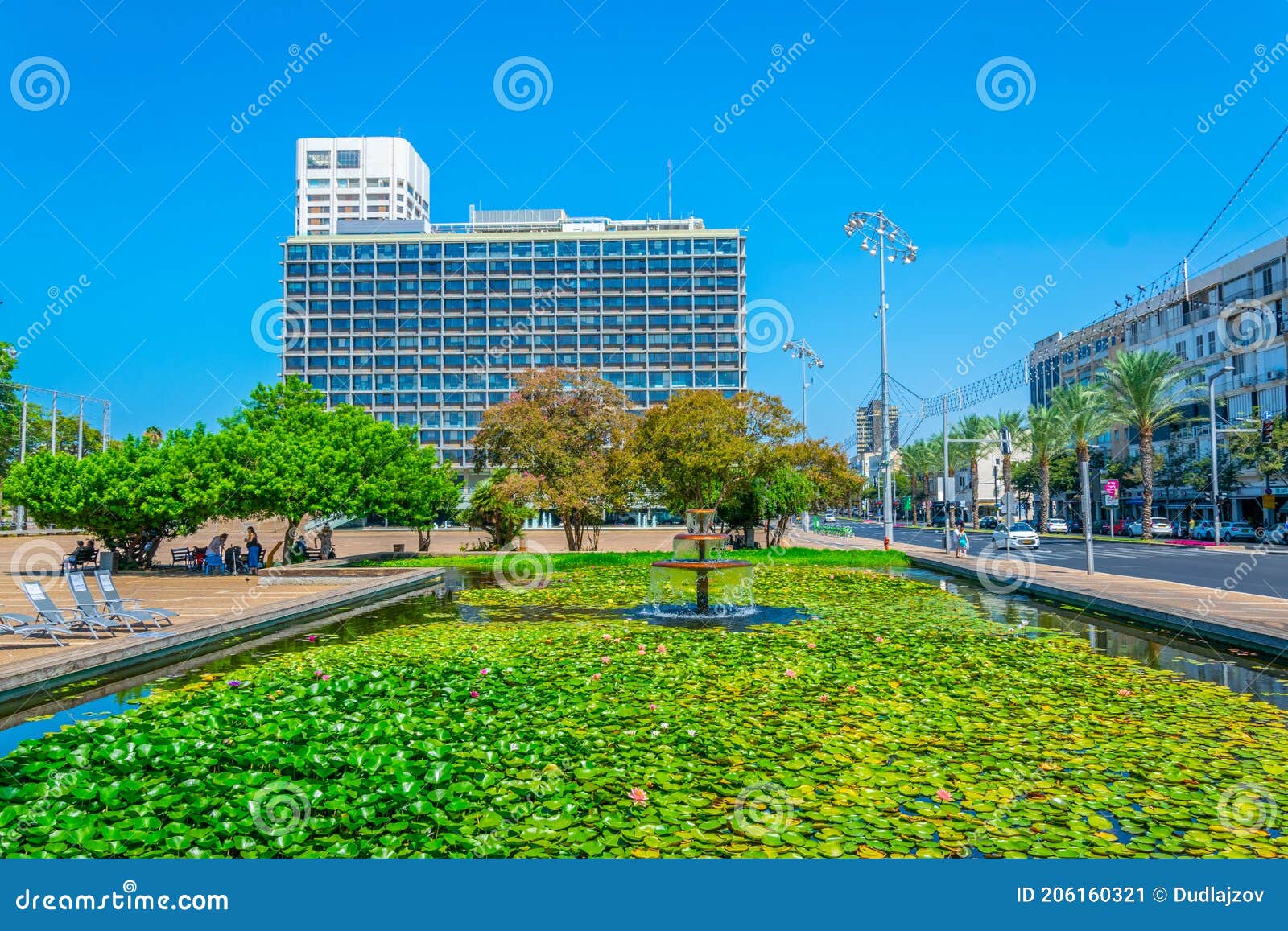 TEL AVIV, ISRAEL, SEPTEMBER 10, 2018: View of Rabin Square in Tel Aviv ...