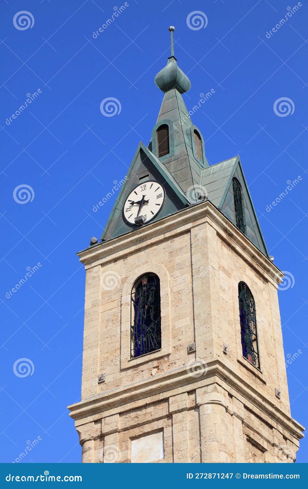 Tel Aviv - Jaffa Clock Tower Stock Image - Image of clock, building ...