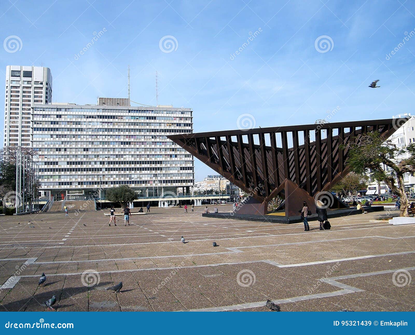 Tel Aviv Rabin Square 2011 editorial stock image. Image of political ...