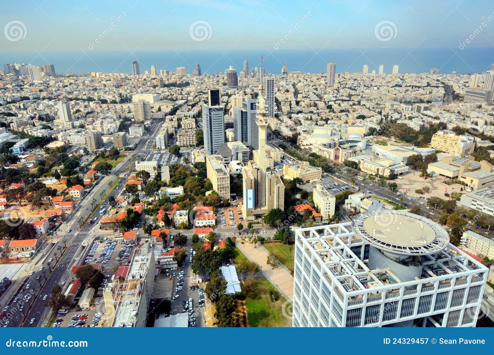 Tel Aviv Skyline stock image. Image of buildings, israel - 24329457