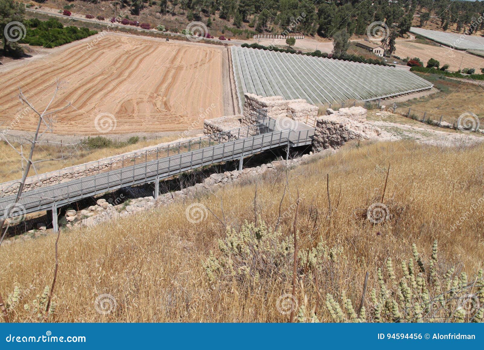 Tel Lachish Gate Ruins stock photo. Image of israel, historical - 94594456