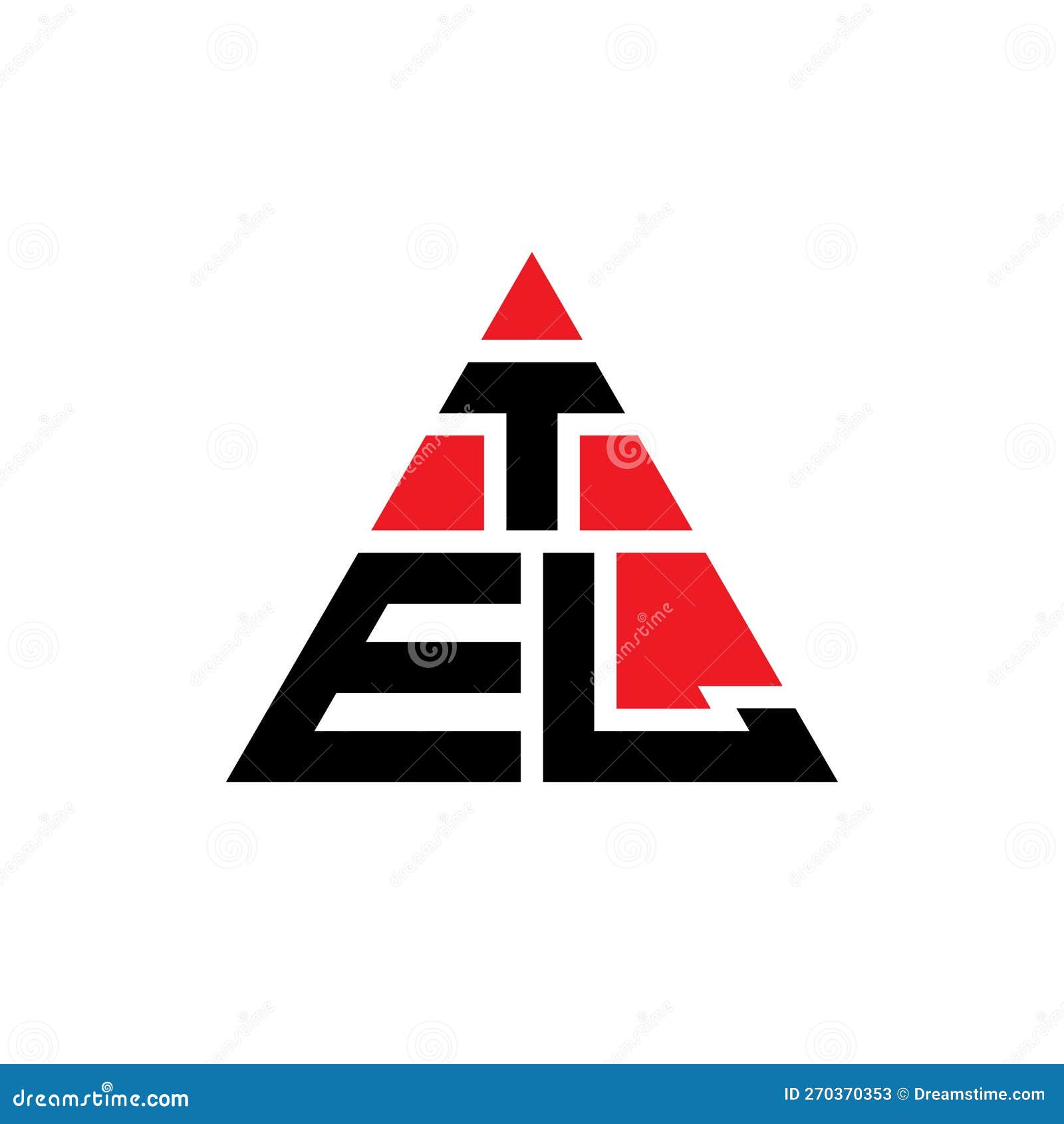 TEL Triangle Letter Logo Design with Triangle Shape. TEL Triangle Logo ...