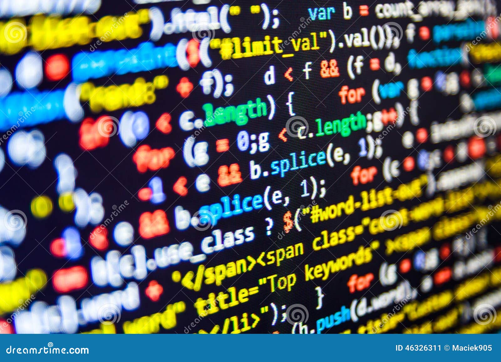 Tela Abstrata De Programação Do Código Do Programador De Software ...