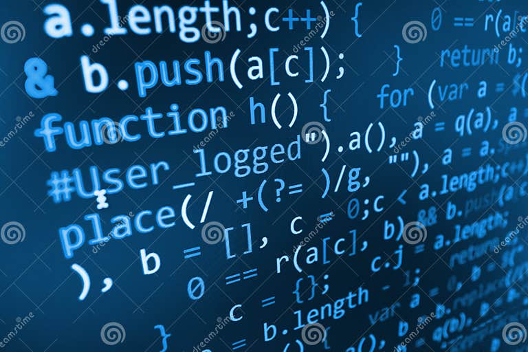 Tela Abstrata De Programação Do Código Do Programador De Software ...