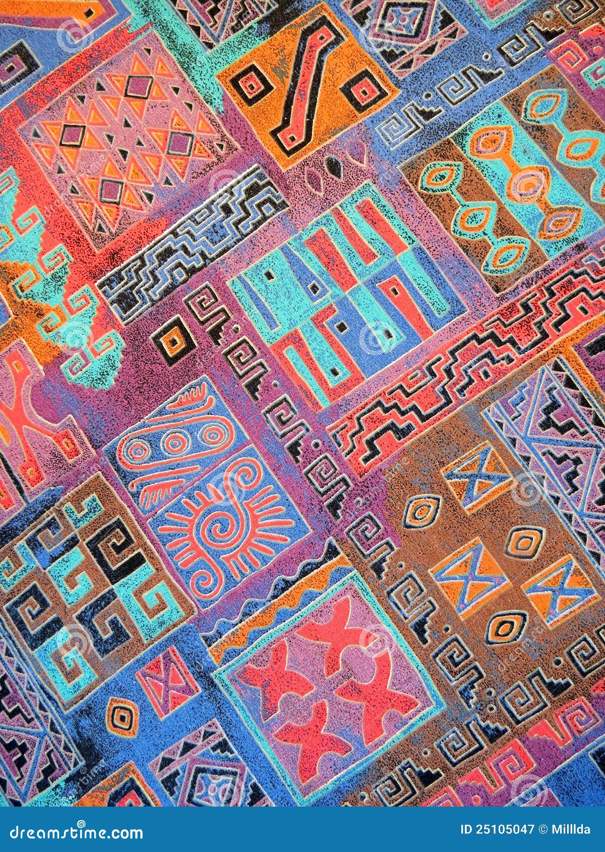 Tela colorida imagen de archivo. Imagen de ornamento - 25105047