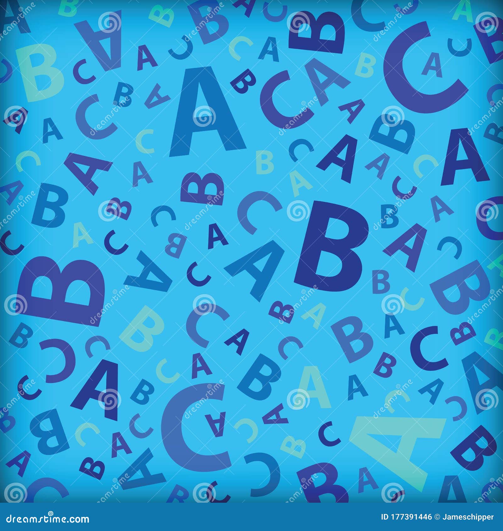 Tela de fundo azul abc ilustração do vetor. Ilustração de wallpaper ...