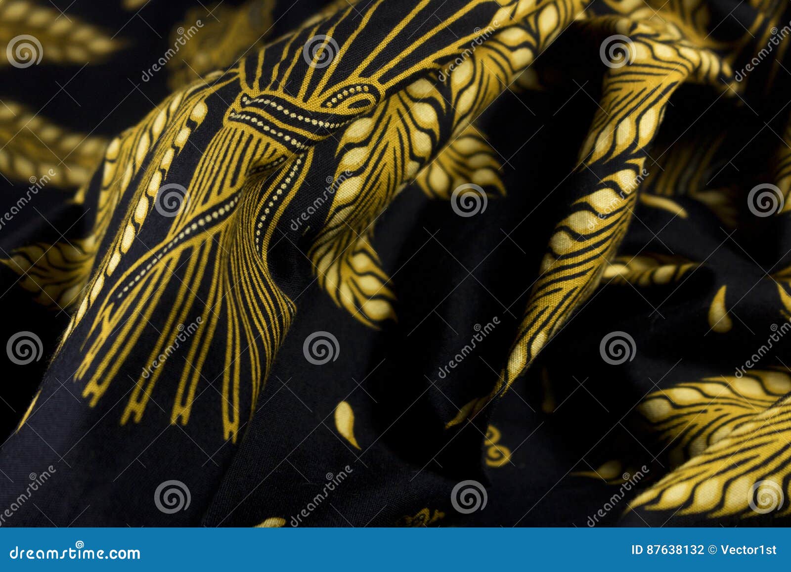 Tela De La Cultura De Java Indonesia Del Javanese Del Batik Foto de ...