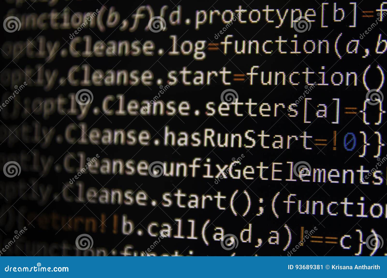 Tela De Programação Do Código Do Programador De Software Computador ...